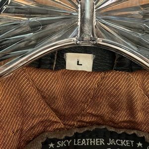 bomb boogie | Jackets & Coats | Vintage Bomb Boogie Sky Leather Biker ...